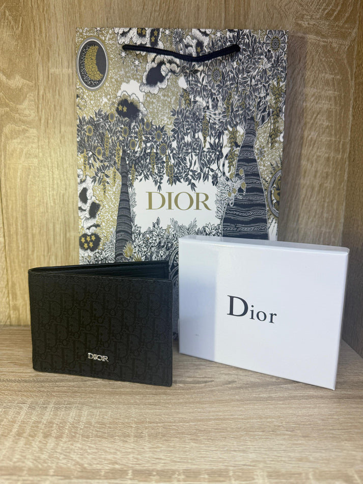 PORTE MONNAIE FEMMES DIOR NOIR AVEC SACHET – Mesbah Watches
